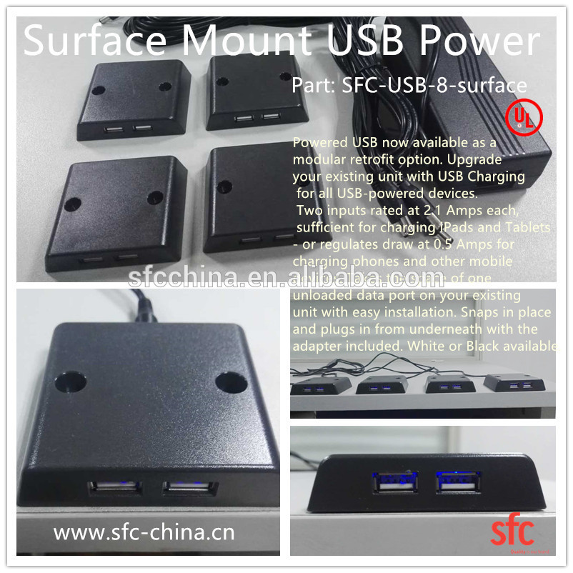 4 x 2port Surface USB charging power